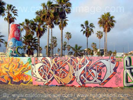 California Photography - Venice Beach Graffiti Wall Photo.